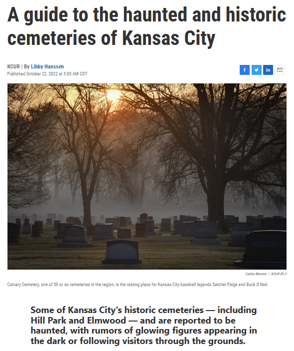 KCUR Creative Adventure | Historic, Haunted Cemeteries – Proust Eats a ...